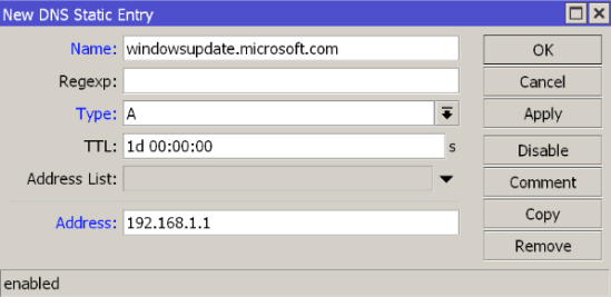 Blocking Windows Update with Mikrotik & FlashStart - FlashStart
