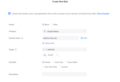 Blocking sites with Ubiquiti Unifi - FlashStart